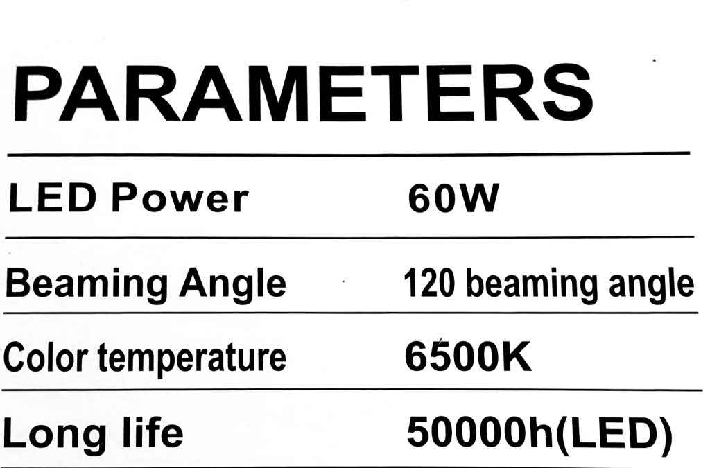 Lámpara IP65 LED 60W – MG Inter / Space